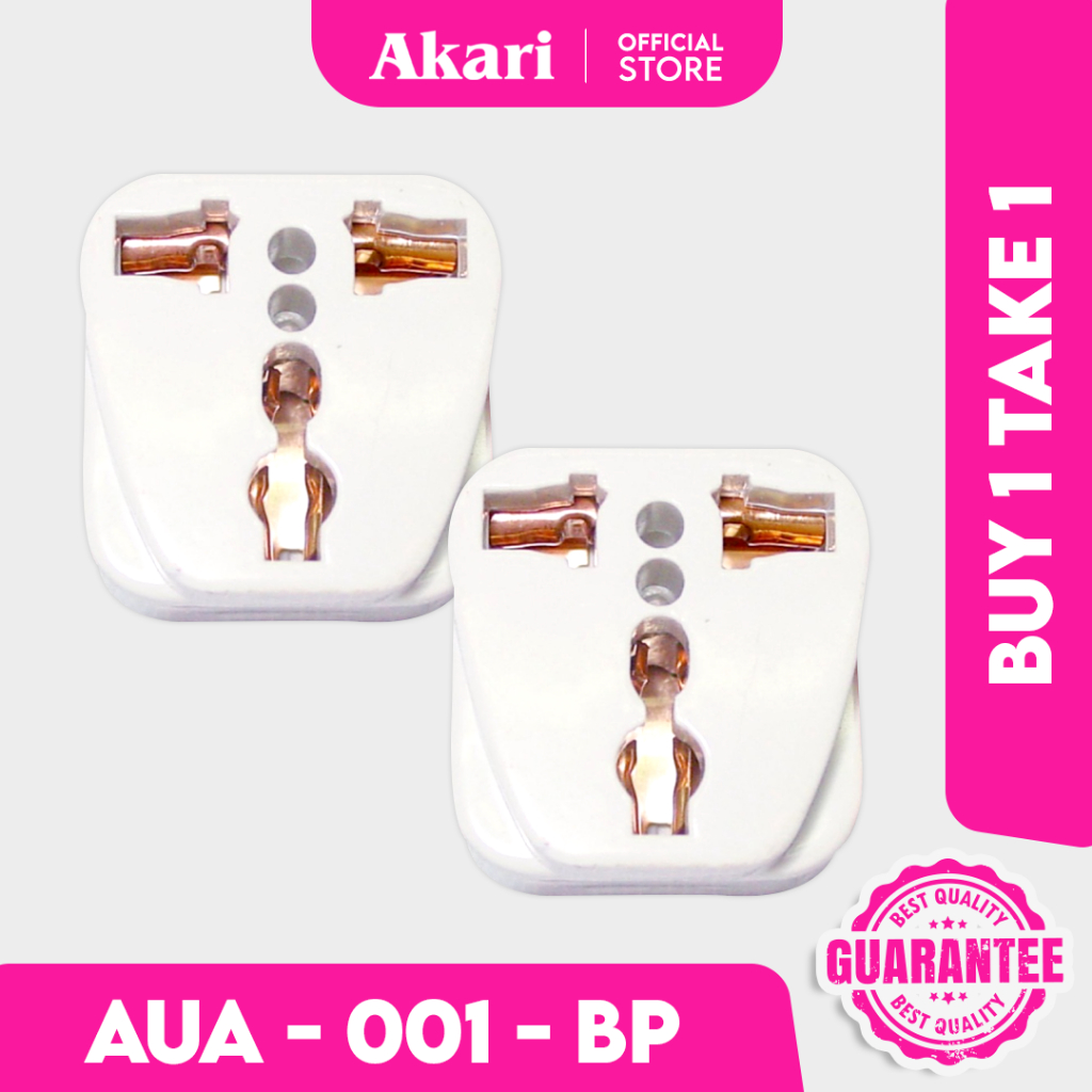 Akari BUY 1 TAKE 1 - 1 Gang Multipurpose Socket Adaptor (AUA-001-BP) | Shopee Philippines