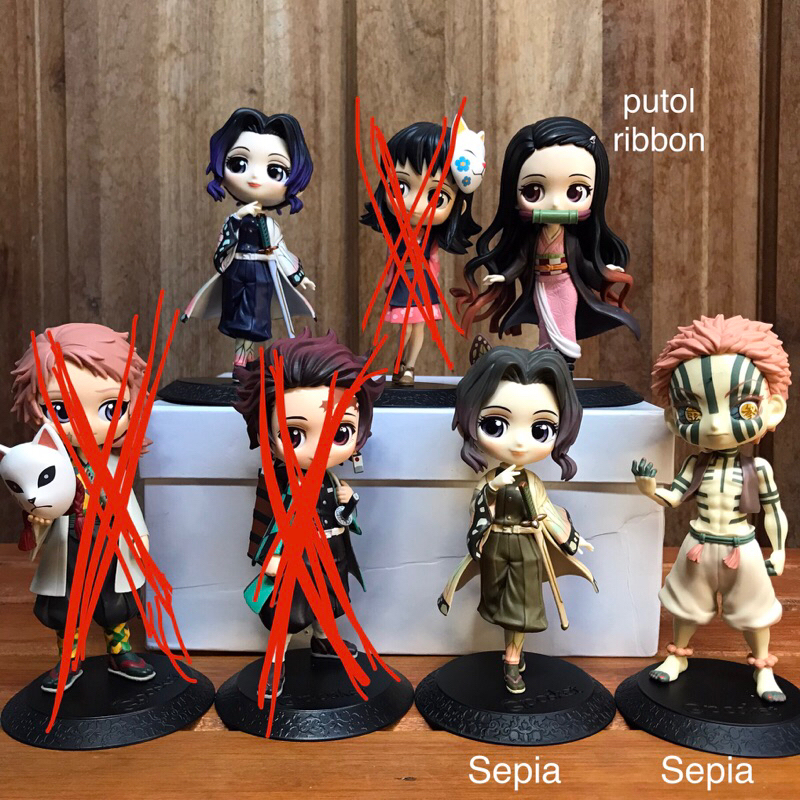 Qposket demon slayer - shinobu orig version, nezuko w/issue, shinobu ...