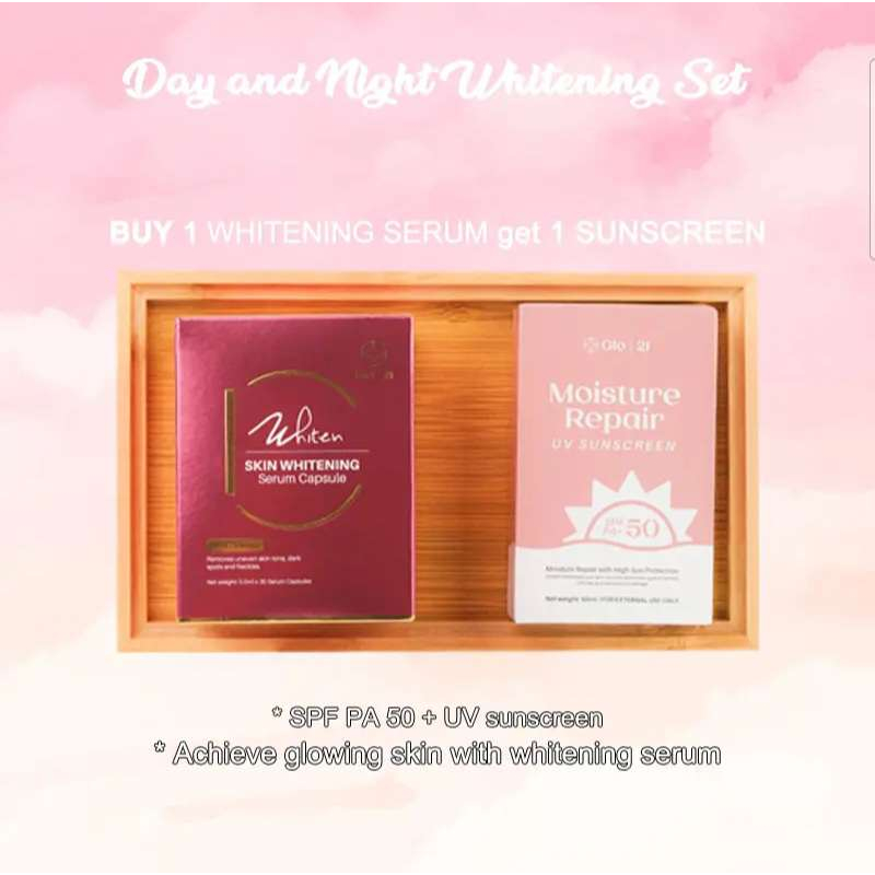 GLO21 Whitening serum+ Sunscreen | Shopee Philippines