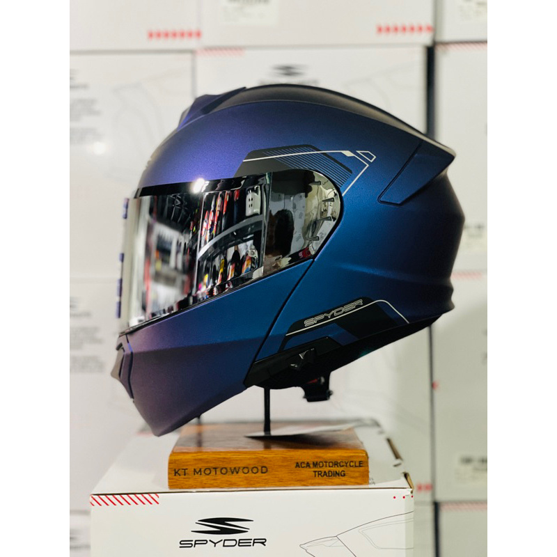 SPYDER FORCE V2 Modular Helmet with Dual Visor (Free Clear Visor ...