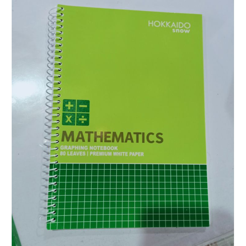 Mathematics/Graphing Notebook (80 leaves) | Shopee Philippines