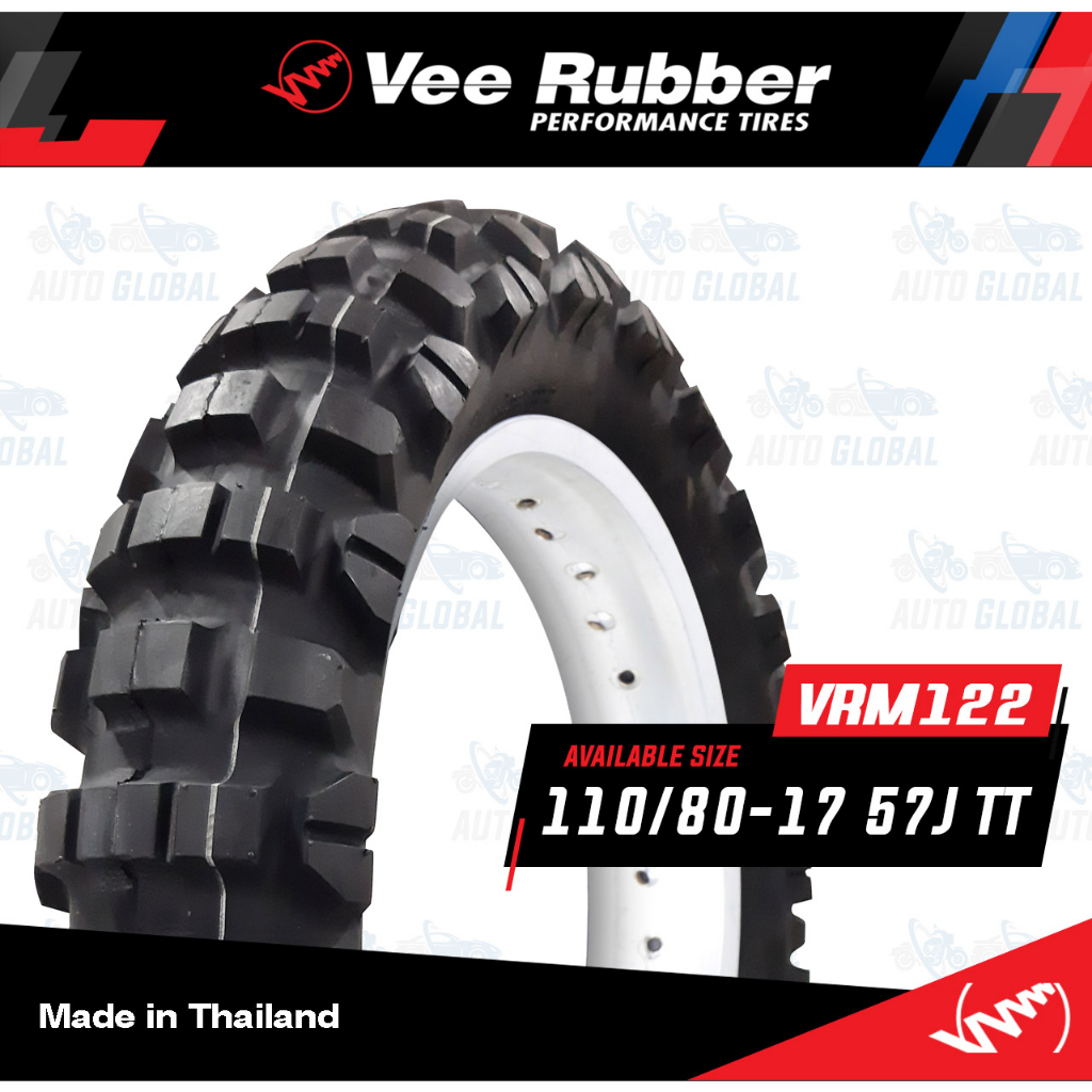 110/80-17 TT Vee Rubber VRM122 110/80- 17 (Tubetype) Motocross ...