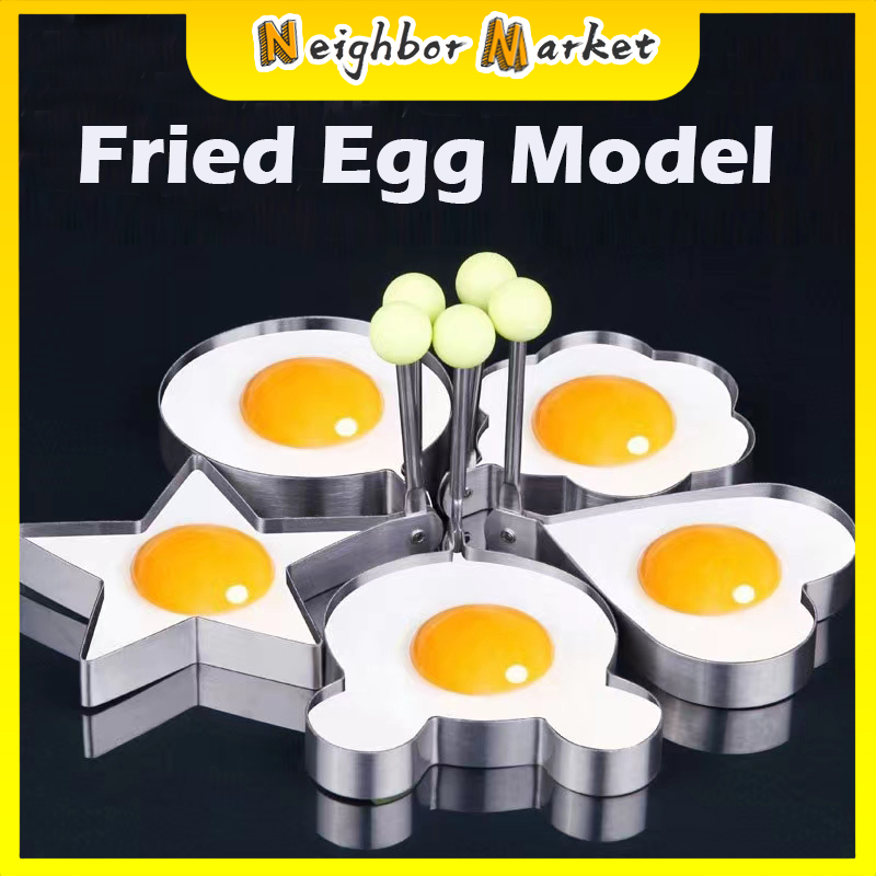 Stainless Steel Cooking Tools Fried Egg Pancake Mould Shaper Ring ...