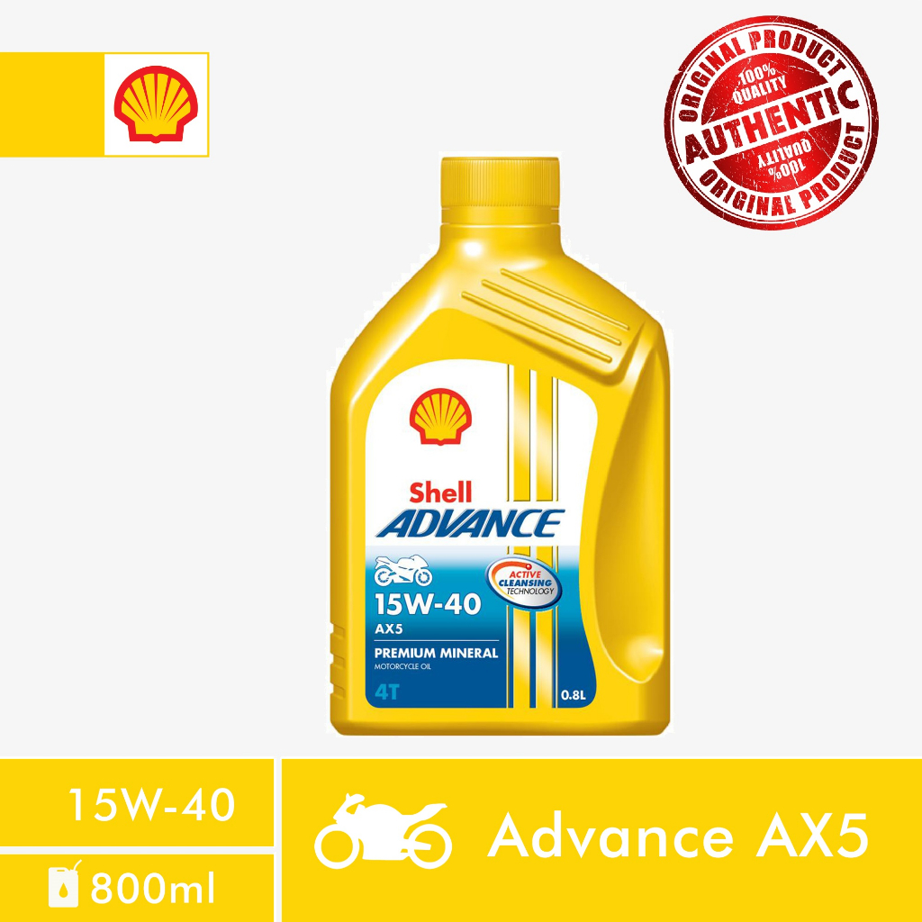 SHELL ADVANCE AX5 15W-40 (1L) | Shopee Philippines