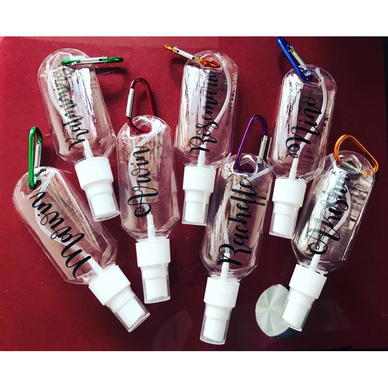 PERSONALIZED ALCOHOL CLEAR SPRAY BOTTLE | Shopee Philippines