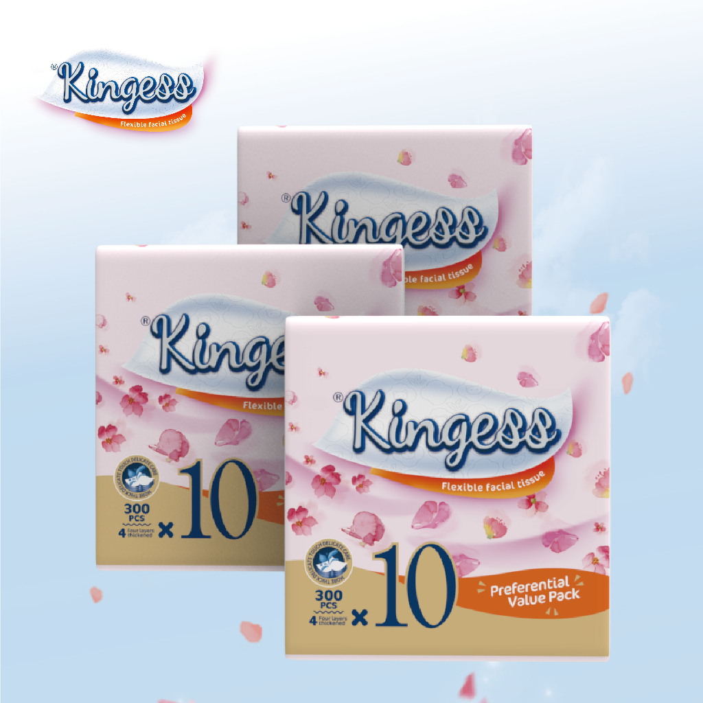 Kingess Cherry Blossom Paper Towel Facial Tissue tissue paper 10 packs ...