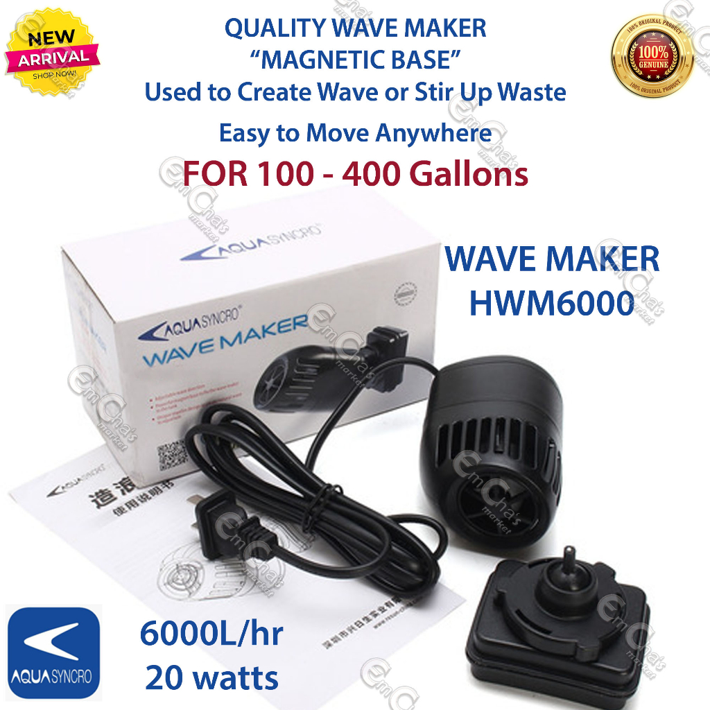 Aqua Syncro HWM6000 Wavemaker For 75-400 Gal (Acc)(75Gl)(100Gl ...