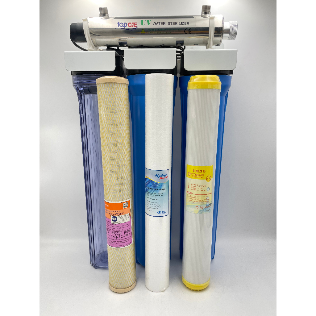 3/4/5 Stage Deep Well Water Filter housing with UV Sterilizer 25w Free ...