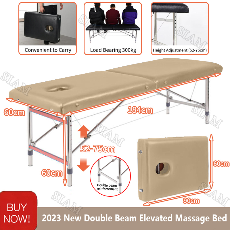 Foldable Sturdy Comfortable Beauty Bed Massage Bed Spa Facial Portable ...