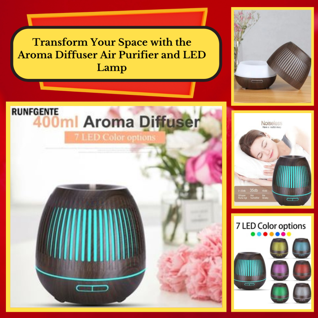 DSS Transform Your Space w/ the Aroma Diffuser Air Purifier and LED ...