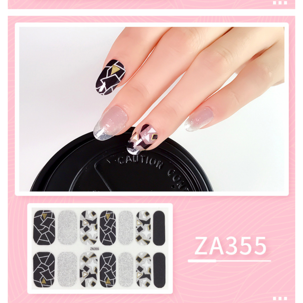 New nail stickers 3d bronzing flower nail sticker waterproof imitation ...