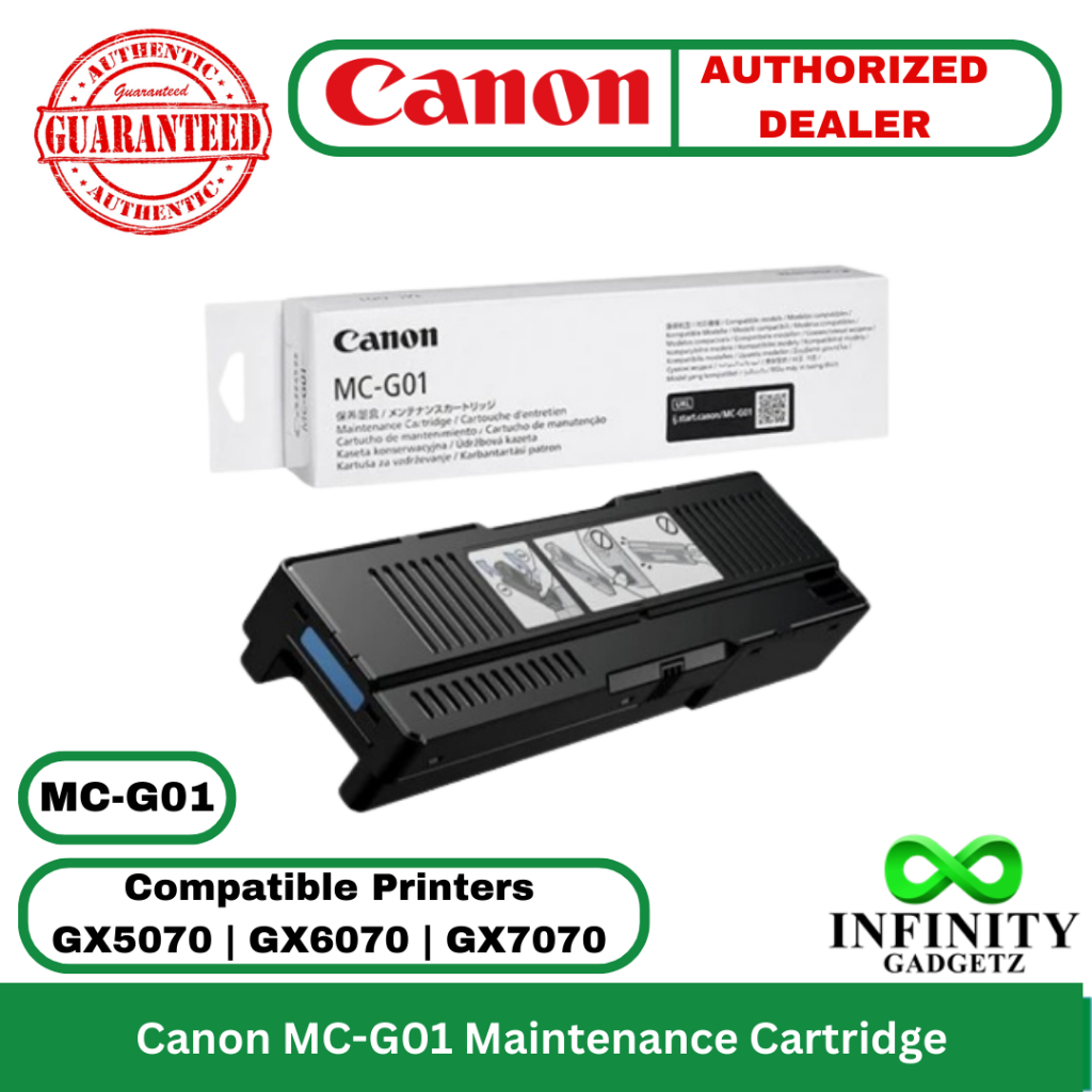 Genuine Canon MC-G01 Maintenance Cartridge for GX5070 | GX6070 | GX7070 ...