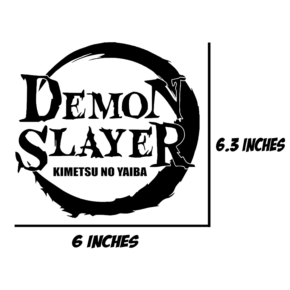 DEMON SLAYER cut out vinyl stickers 6x6.3 inches | Shopee Philippines