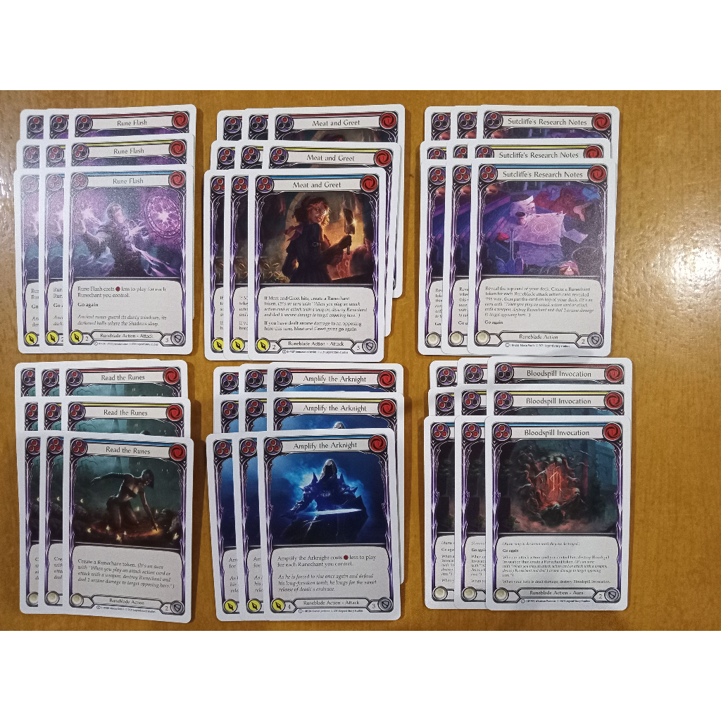 FAB Runeblade Commons Bundle History Pack Vol.1 Flesh and Blood TCG 1HP ...