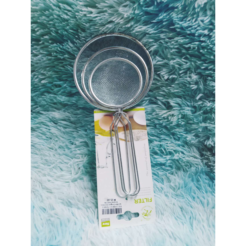 3 Pieces Stainless Steel Strainer Set | Shopee Philippines