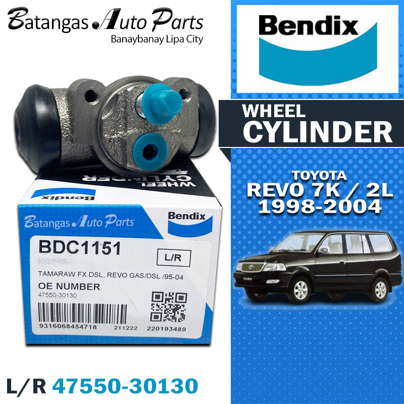 BENDIX REAR WHEEL CYLINDER TOYOTA REVO 7K/2L 1998-2004 1PC | Shopee ...