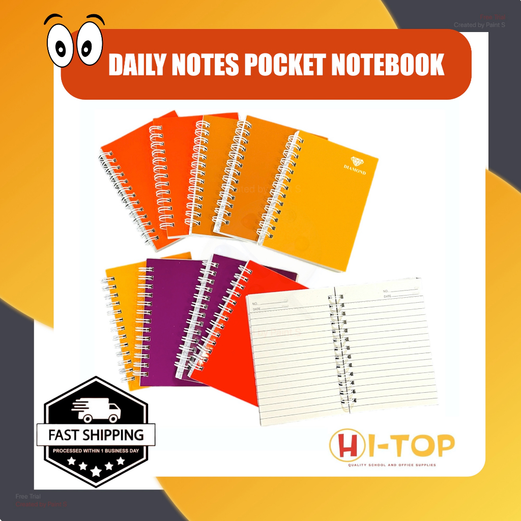 MINI NOTEBOOK Sold per ream | Daily Memo Notes | Small Pocket Size 80 ...