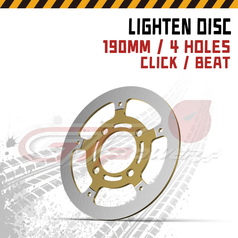 BUTA DISC CLICK125i / BEAT 190MM 4 HOLES 3.5MM / BUTA LIGHTEN DISC ...