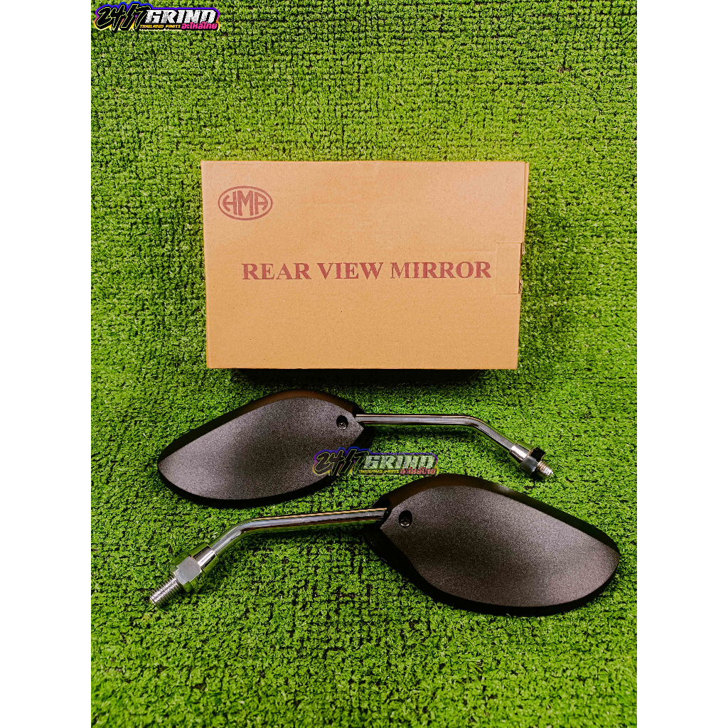 HMA SIDE MIRROR SHORT STEM CHROME UNIVERSAL MADE IN THAILAND | Shopee ...