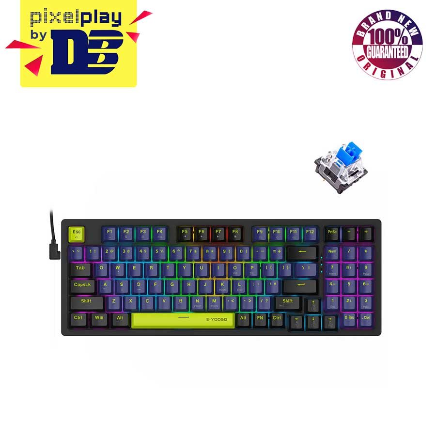 E-YOOSO Z-94 Rainbow Light 94-Keys Hot-Swappable Wired Mechanical ...