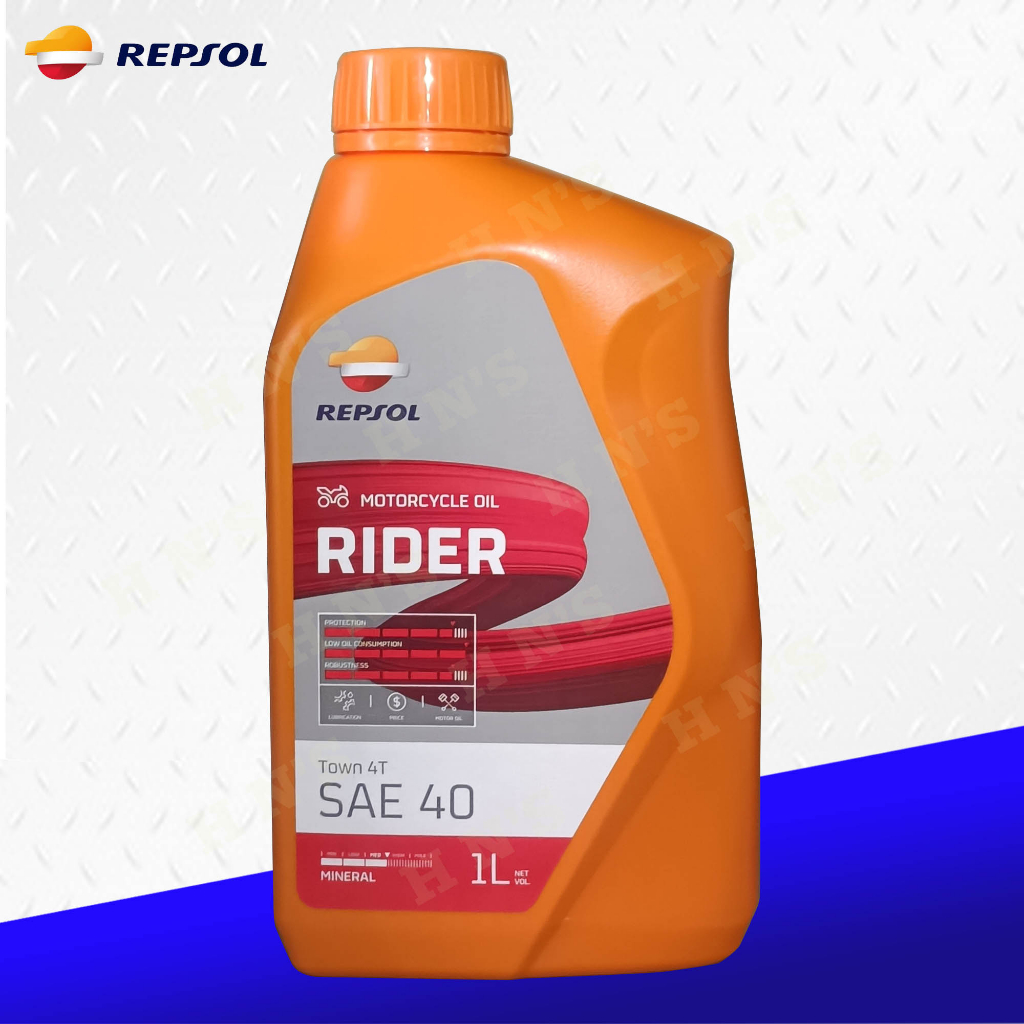 REPSOL Rider Town 4T SAE 40 Motorcycle Oil 1L (1 Liter) | Shopee ...