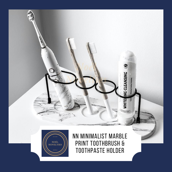 Noel Novelties Nordic Minimalist Marble Print Toothbrush & Toothpaste ...