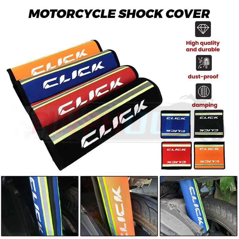 Honda Click Shock Cover with Reflective Strip Washable Rubber-based ...