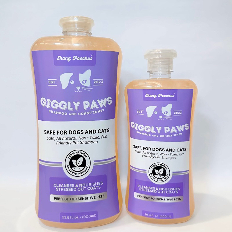 Shang Pooches Giggly Paws 2in1 Shampoo and Conditioner (For Dogs and ...