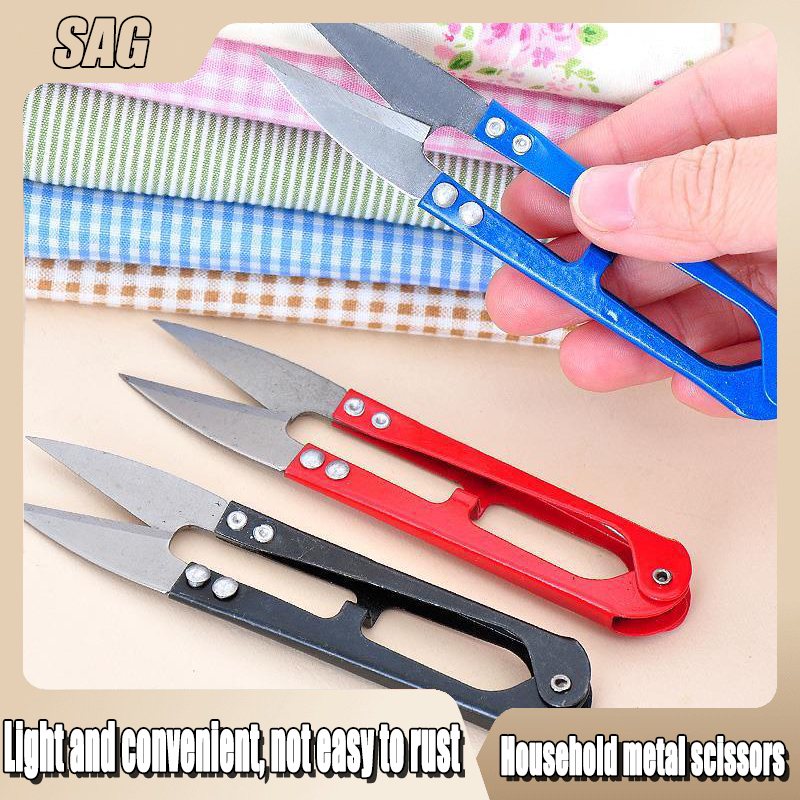 Trimming Scissors U type Metal Thread Spring Scissors Gunting Japanese ...
