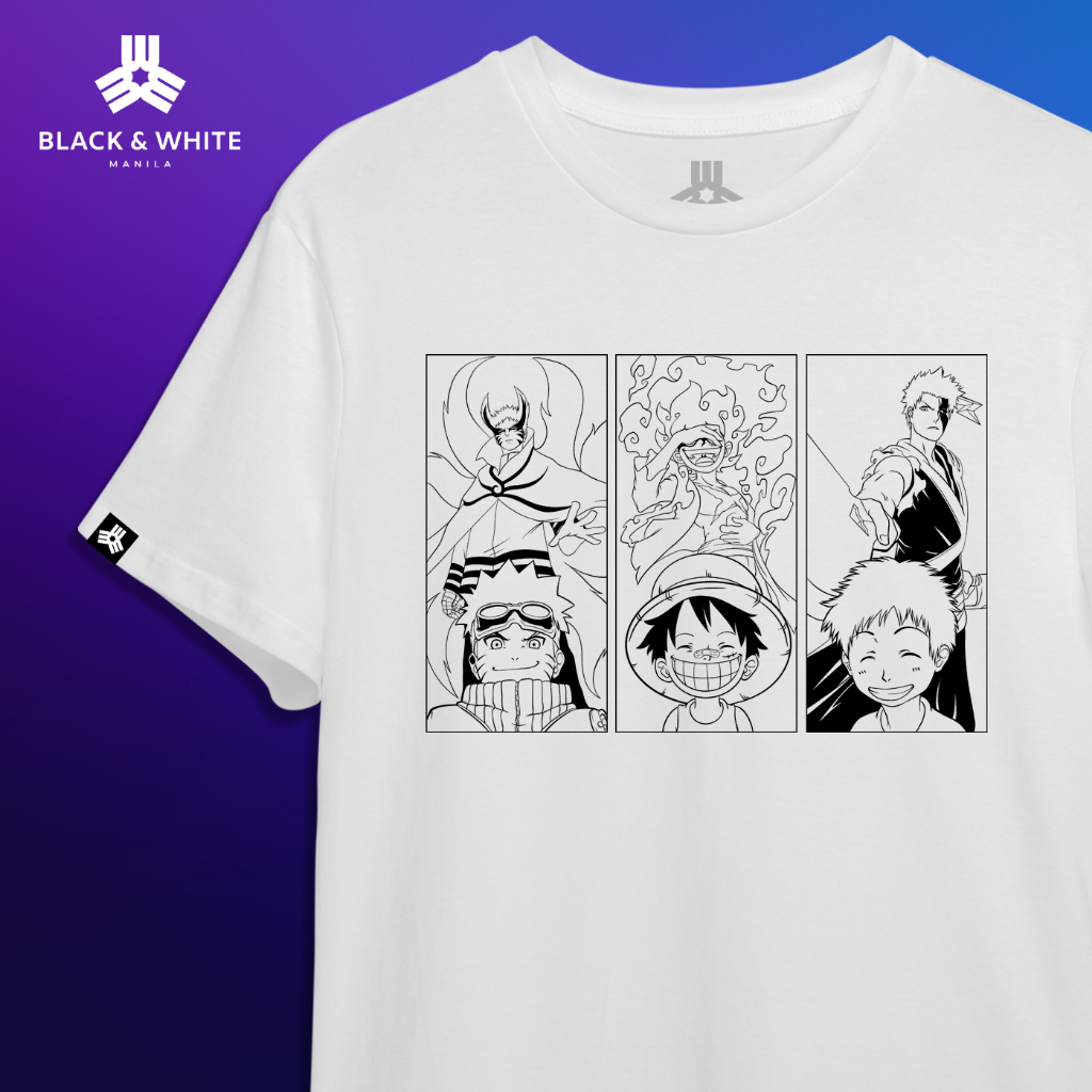 BIG 3 B&W Regular & Oversized Shirt by AIZENSKYE | BIG 3 B&W by Black ...