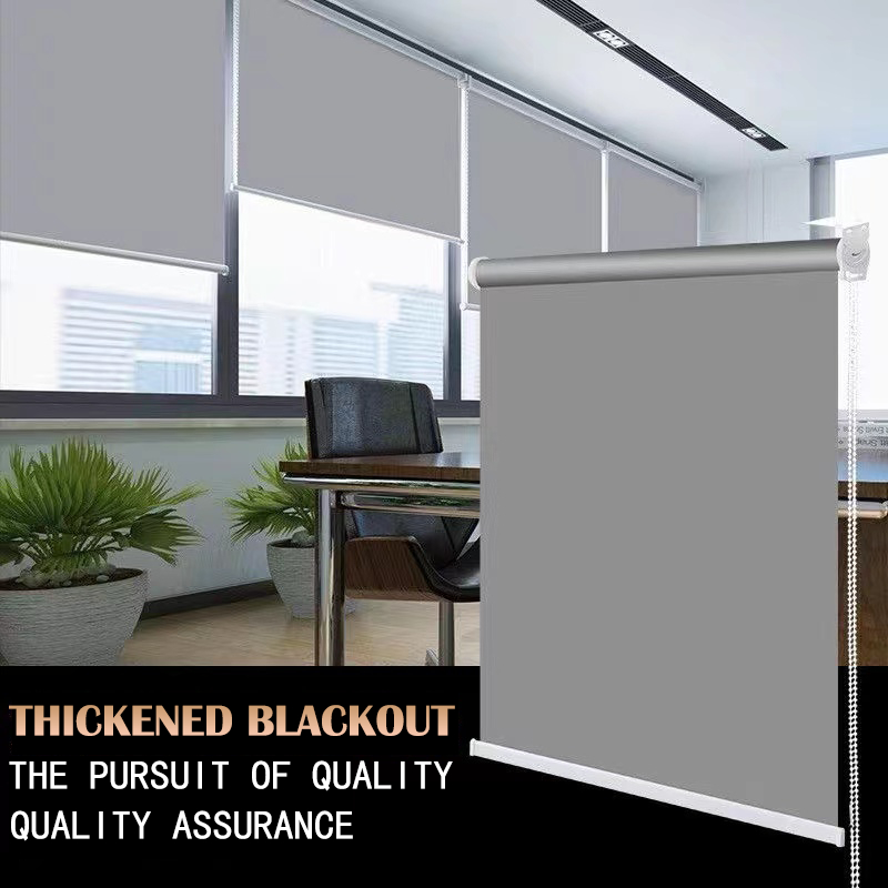 100% Full Blackout Window Roller Blinds Manual Korean Blackout Roller Blinds for Home Office COD ...