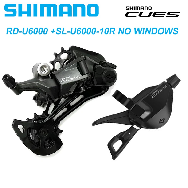 SHIMANO CUES U6000 10/11 Speed Groupset MTB Bike SL-U6000-R Shifter RD-U6000-SGS Rear ...