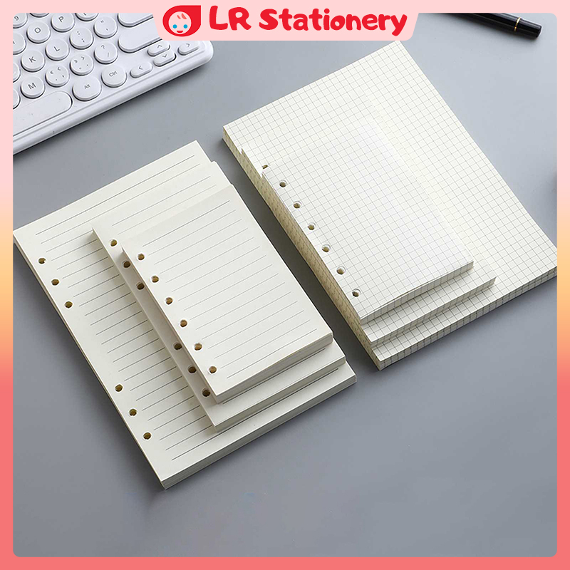 LR A5/B5/A4 Loose Leaf Binder Refill Pages Loose Leaf Notebook Refillable Binder Notebook ...