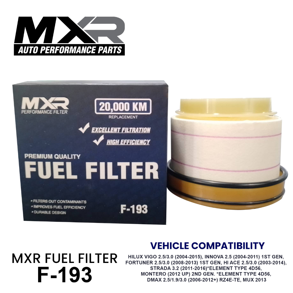 MXR FUEL FILTER F-193 | THE BEST FUEL FILTER | FIT FOR YOUR VEHICLE ...