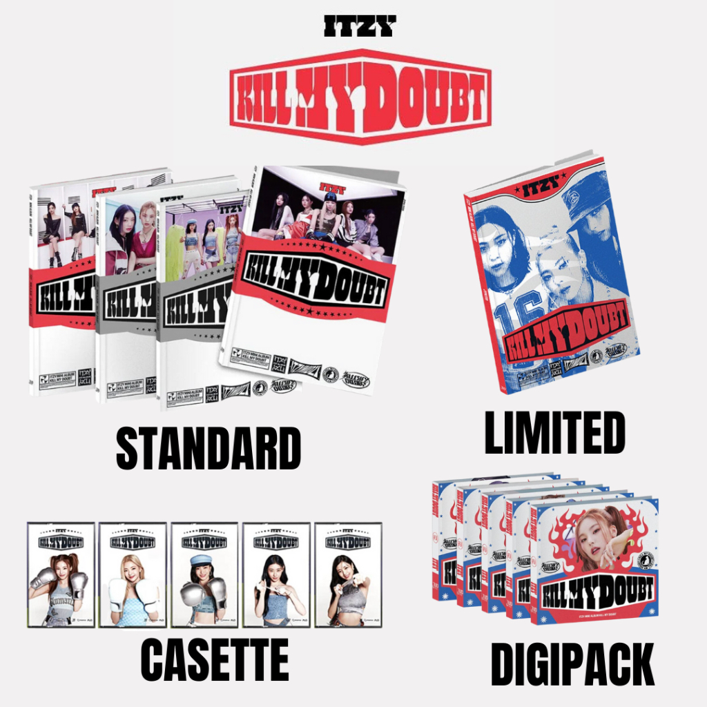 [ON HAND SEALED] ITZY Kill My Doubt Standard, Limited, Casette ...