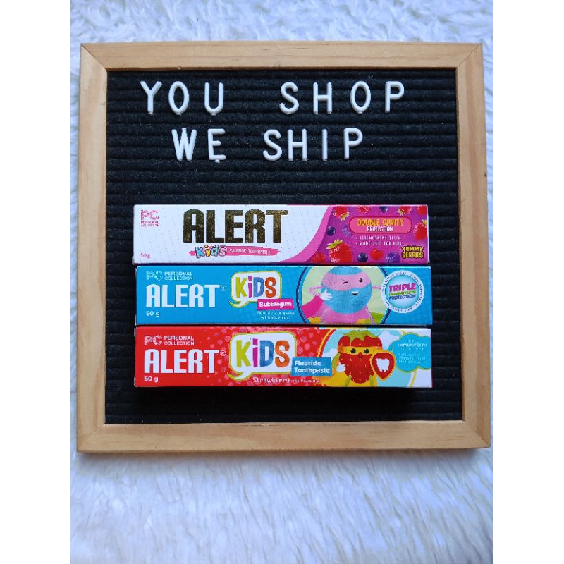 ALERT KIDS FLOURIDE TOOTHPASTE(Bubble Gum, Yummy Berries Strawberry ...