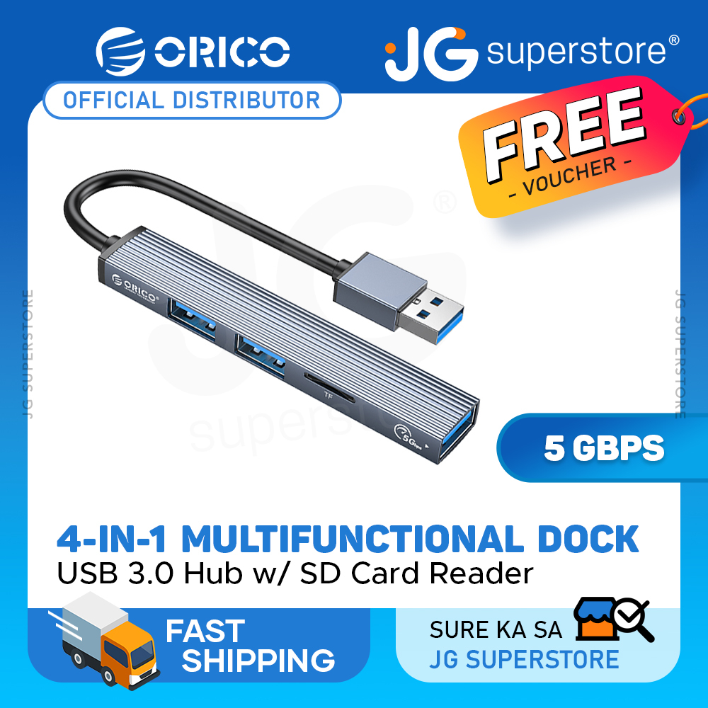 ORICO 4-in-1 USB-A to USB 3.0 Multifunctional Docking Station Hub with ...