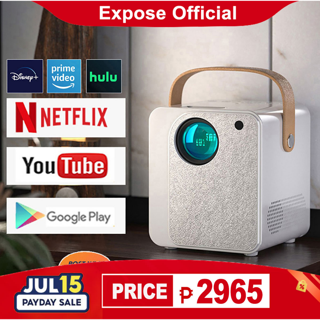 Expose 4K Smart Mini Projector for phone 999 Lumen support ios/Android ...