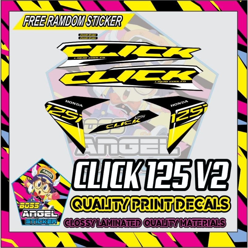 Honda Click 125 Version 2 Stock Decals | Shopee Philippines