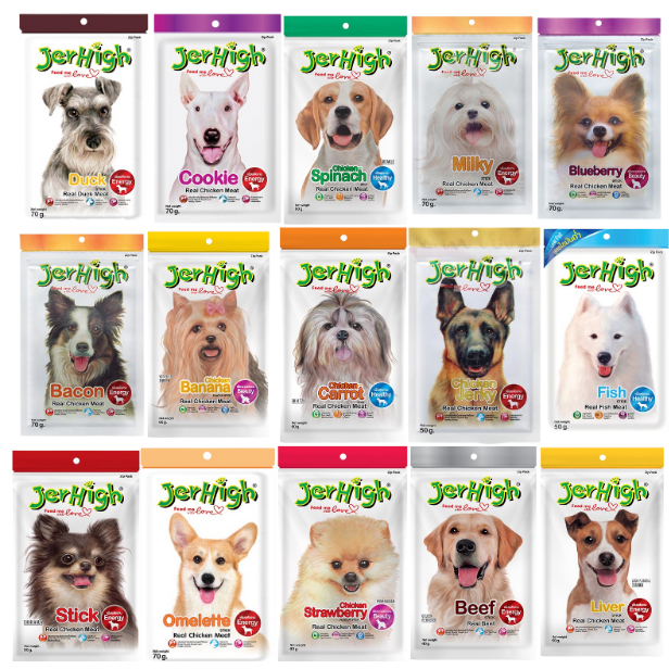 Jerhigh DOG TREATS for Adult & Puppy Dogs 50g & 70g | Shopee Philippines