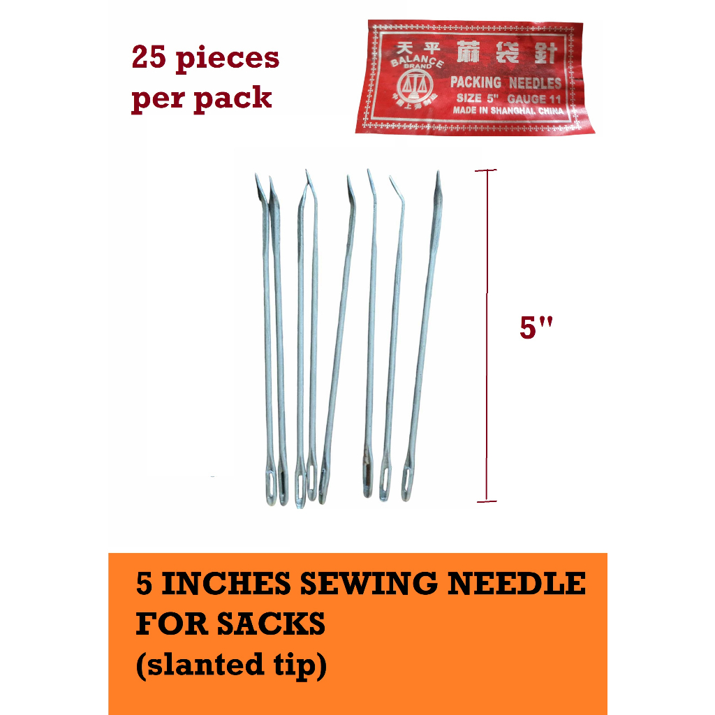 25 pieces Sewing Needle for Sack 5 inches PANAHI SA SAKO NG PALAY ...