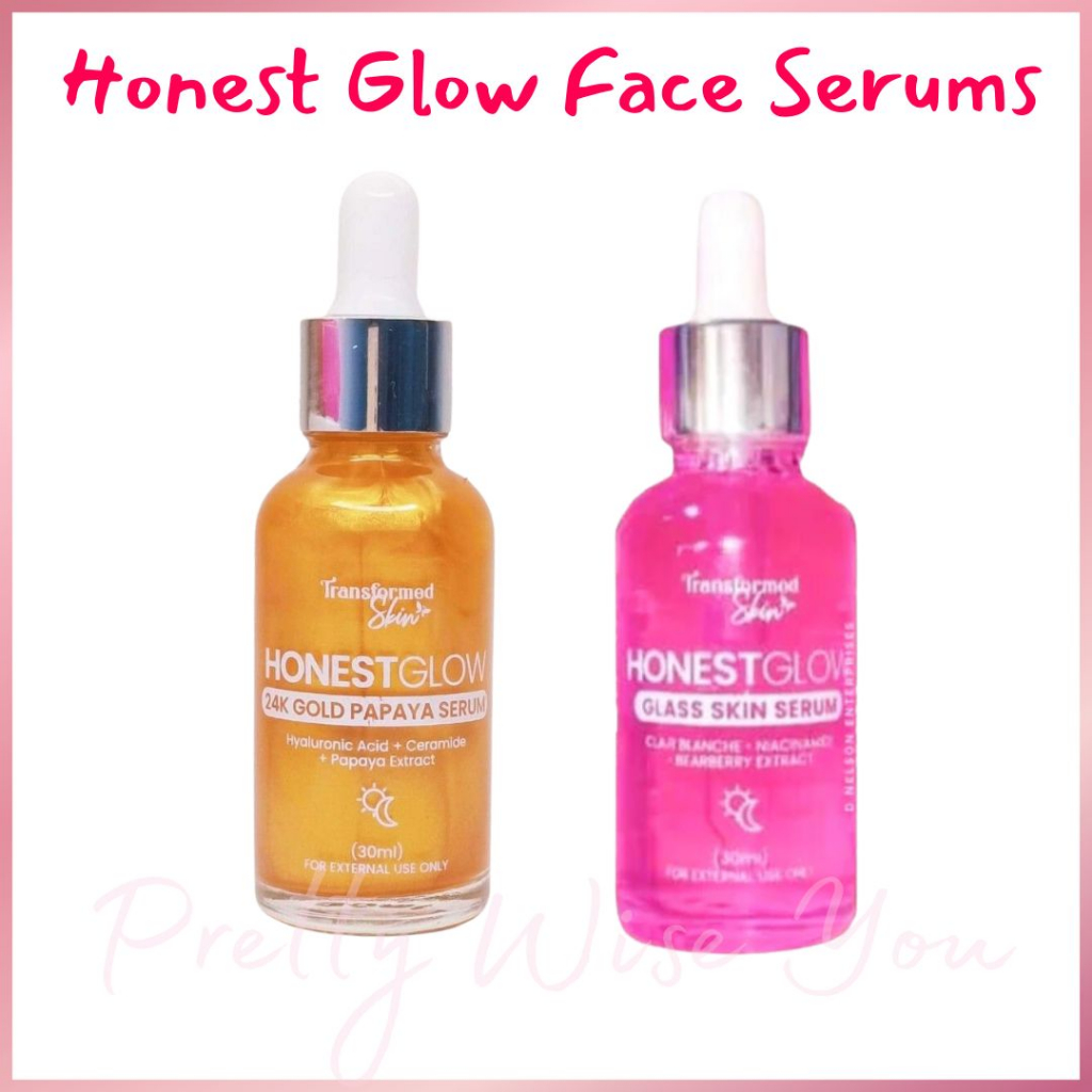 Honest Glow 24K Gold Papaya Glass Skin Niacinamide Serum 30ml | Shopee ...