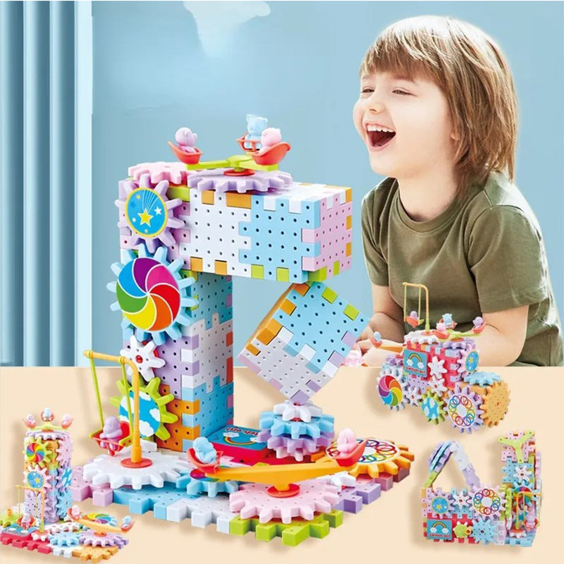Electric Orbital Gear Building Blocks Creative DIY Track Block ...