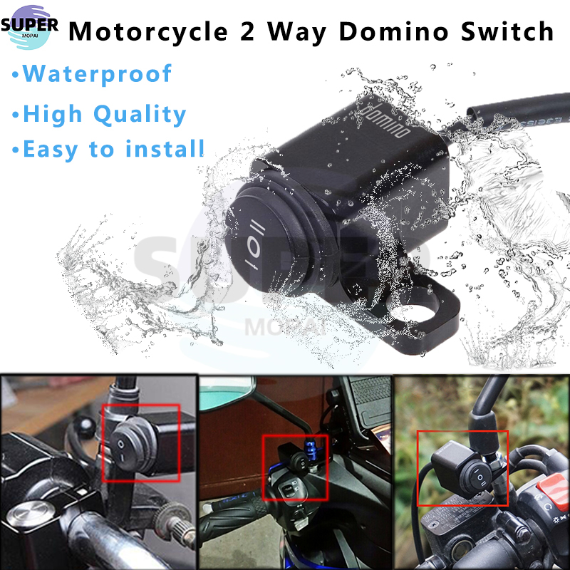 Domino Mini Driving Light Left Switch Left MirrorMount 2 Way Hazard Fog ...