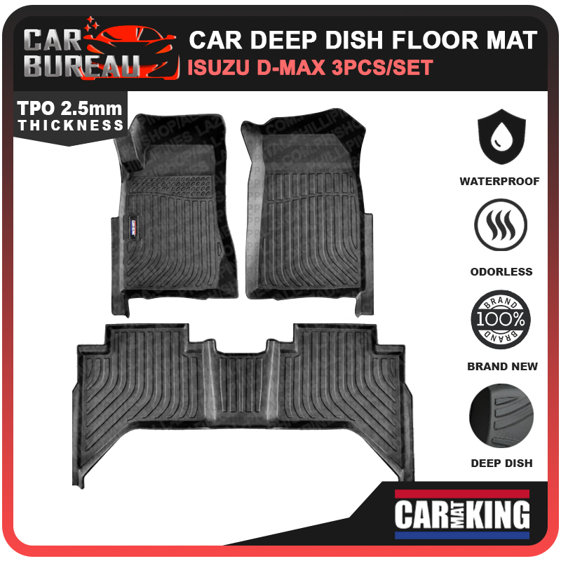 CARMATKING Isuzu DMAX D-MAX 2016 - 2021 Deep Dish Mats TPO Matting ...