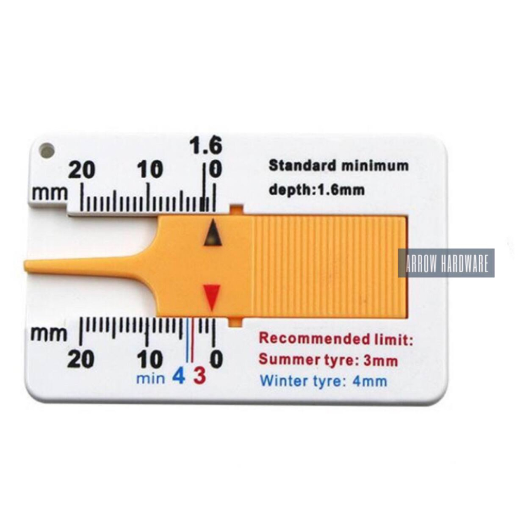 Car Truck Tire Thread Depth Gauge 20mm Measurer Tool Plastic | Shopee ...
