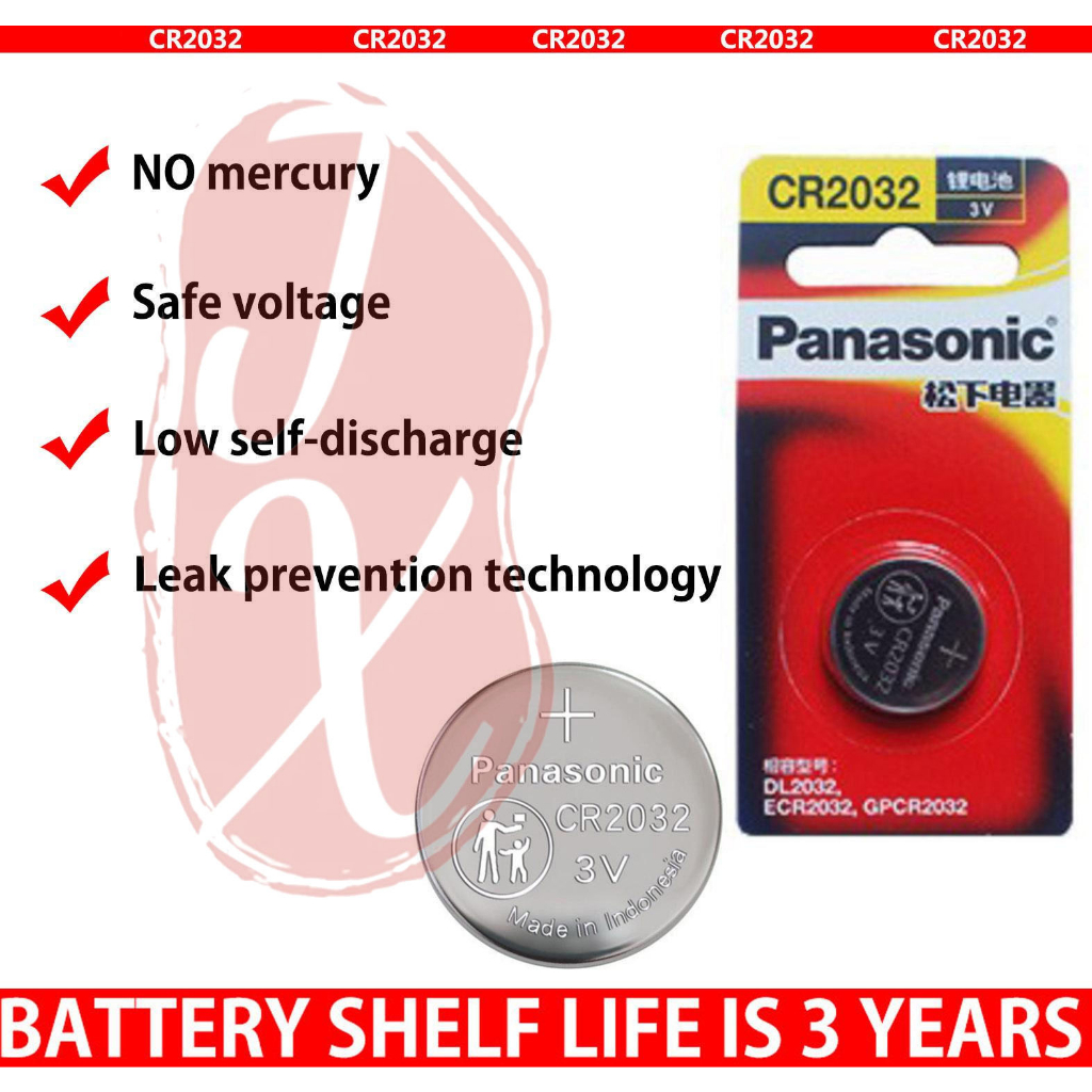 Panasonic CR2032 CR2025 CR2016 2032 2025 2016 Lithium Coin Cell Button ...