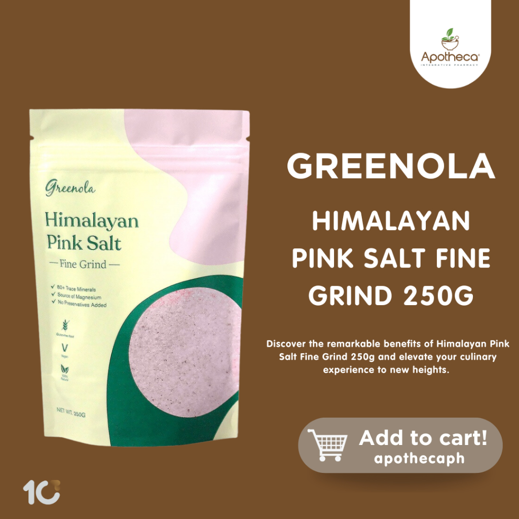 Greenola Himalayan Pink Salt Fine Grind 250g - Pure and Natural Salt ...