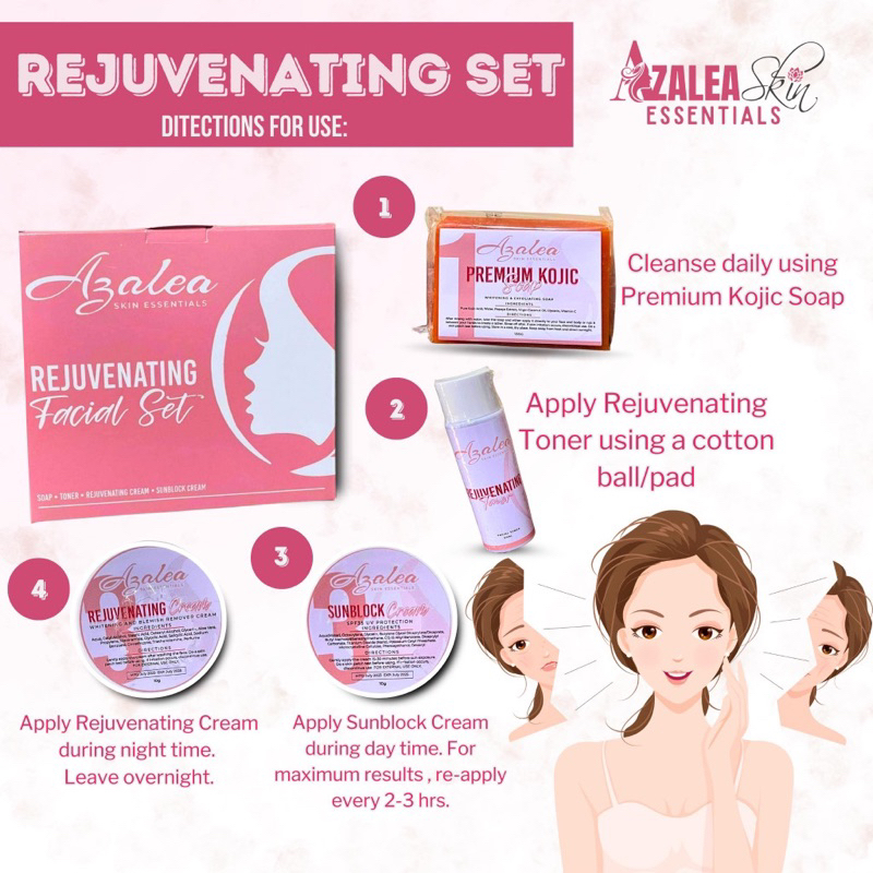 Azalea Skin Essentials Rejuvenating Facial Sets | Shopee Philippines