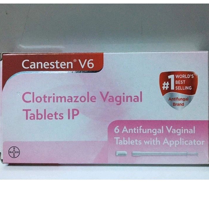 Canesten V6 Clotrimazole Vaginal Tablets AntifungalVaginal Tablets w ...